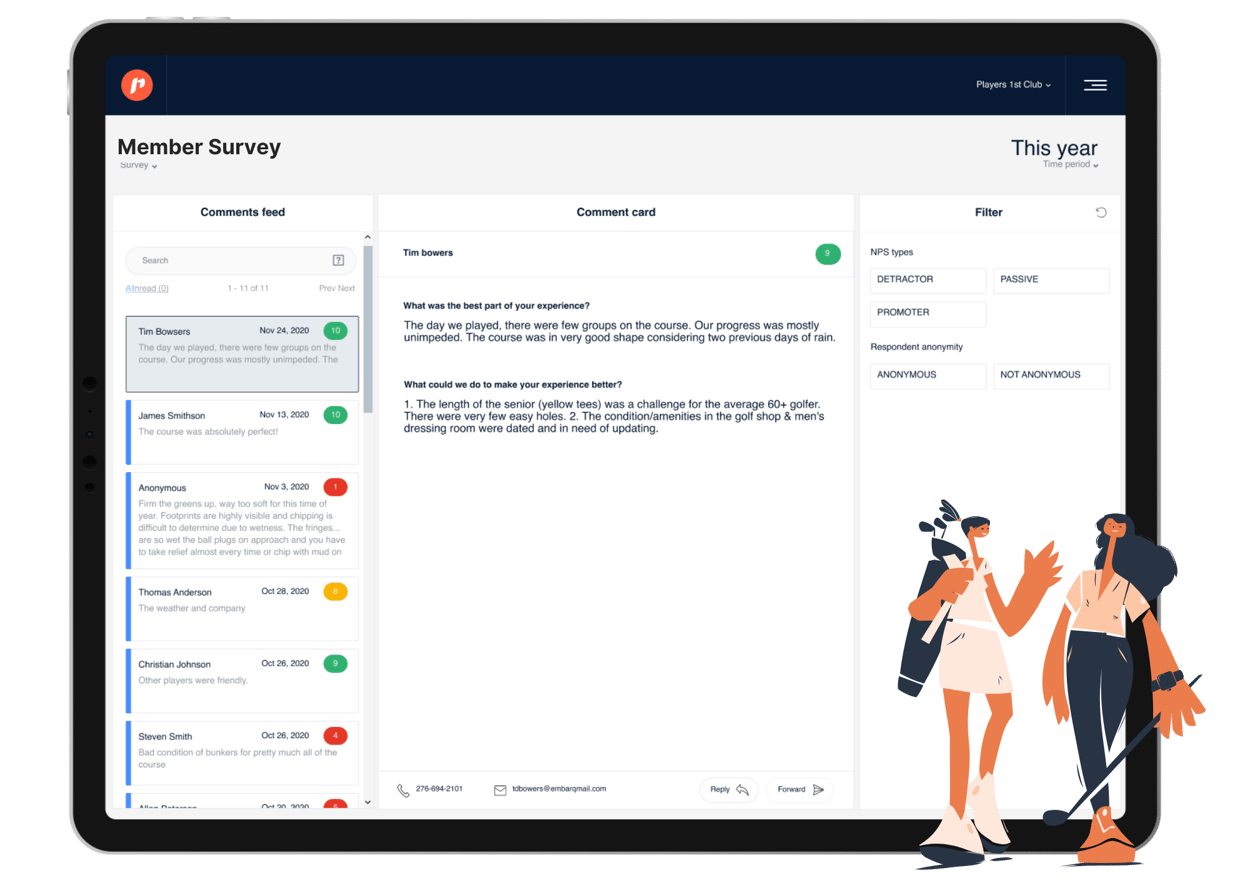 Elevate member experiences with golf member surveys | Players 1st
